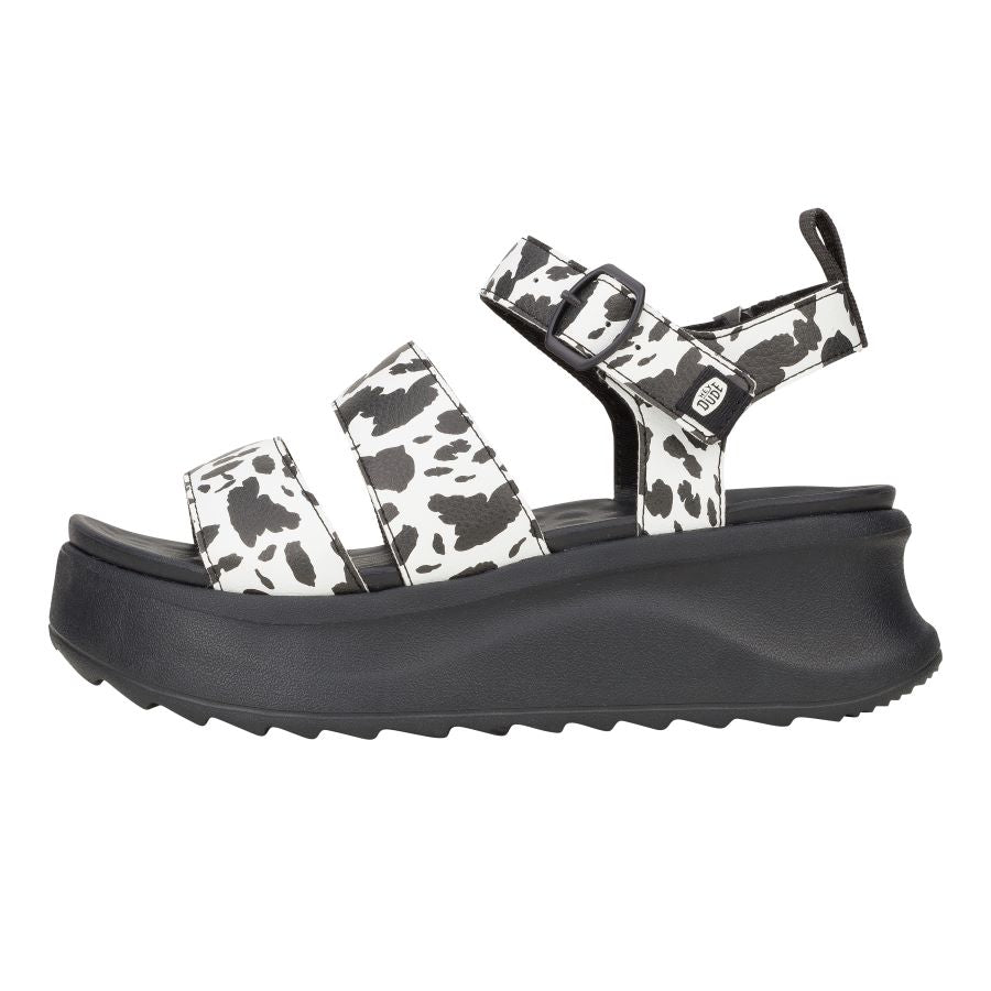 Delray Buckle Animal - Black/White & HEYDUDE shoes